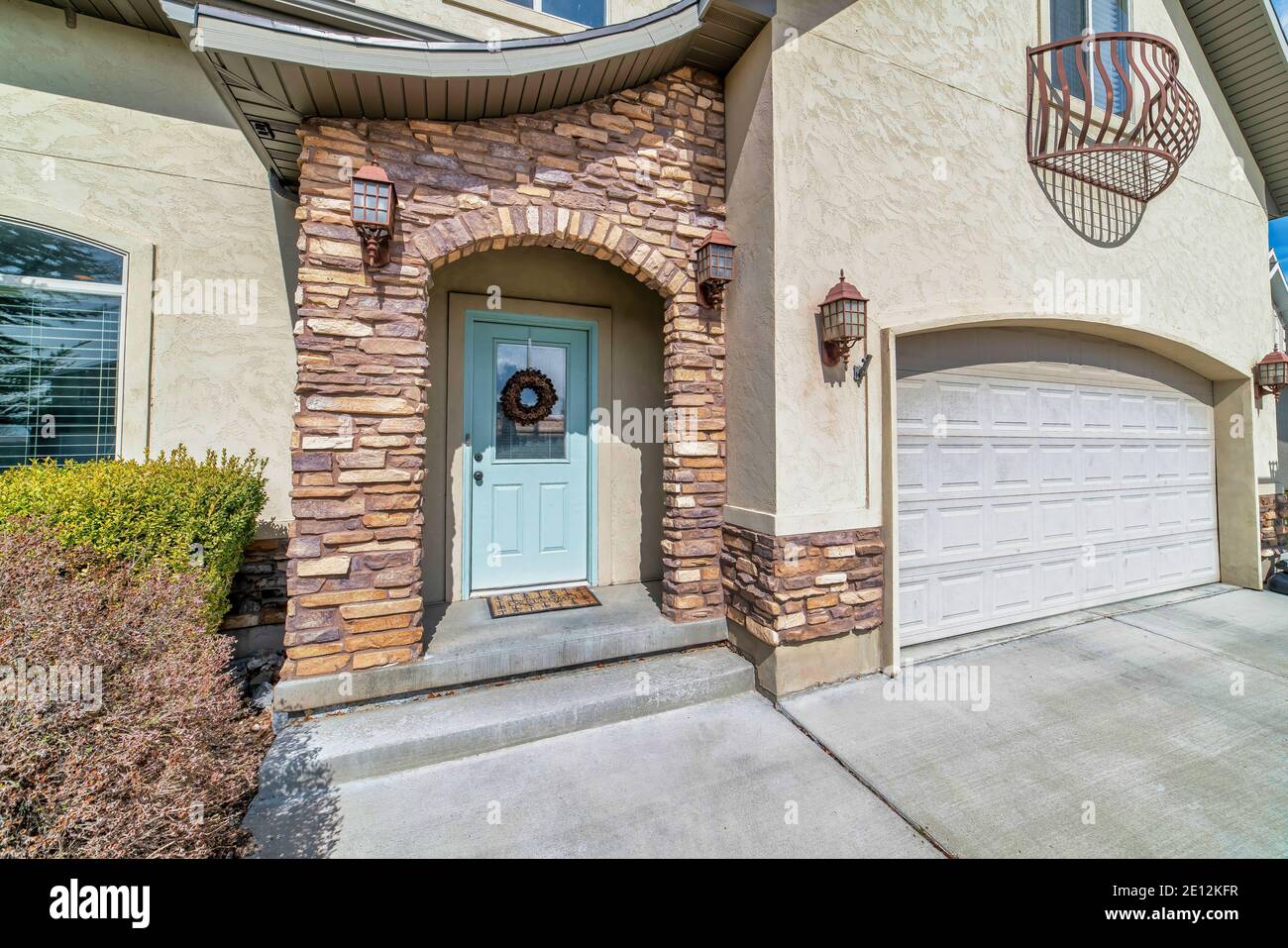 Arched Stone Entryway Sixteen Light Custom Flat Arch Entry.jpg