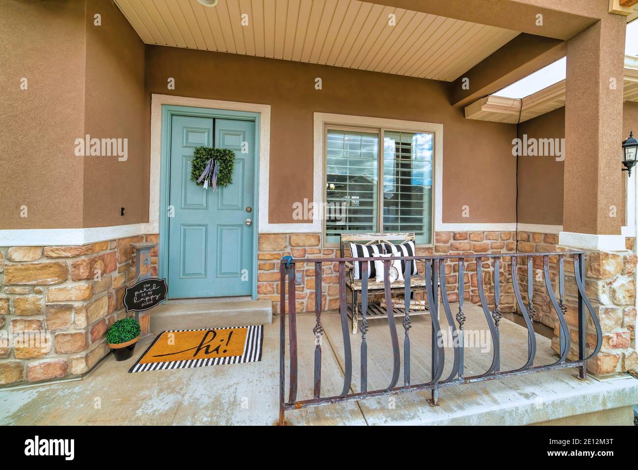 Curved Steps Front Porch