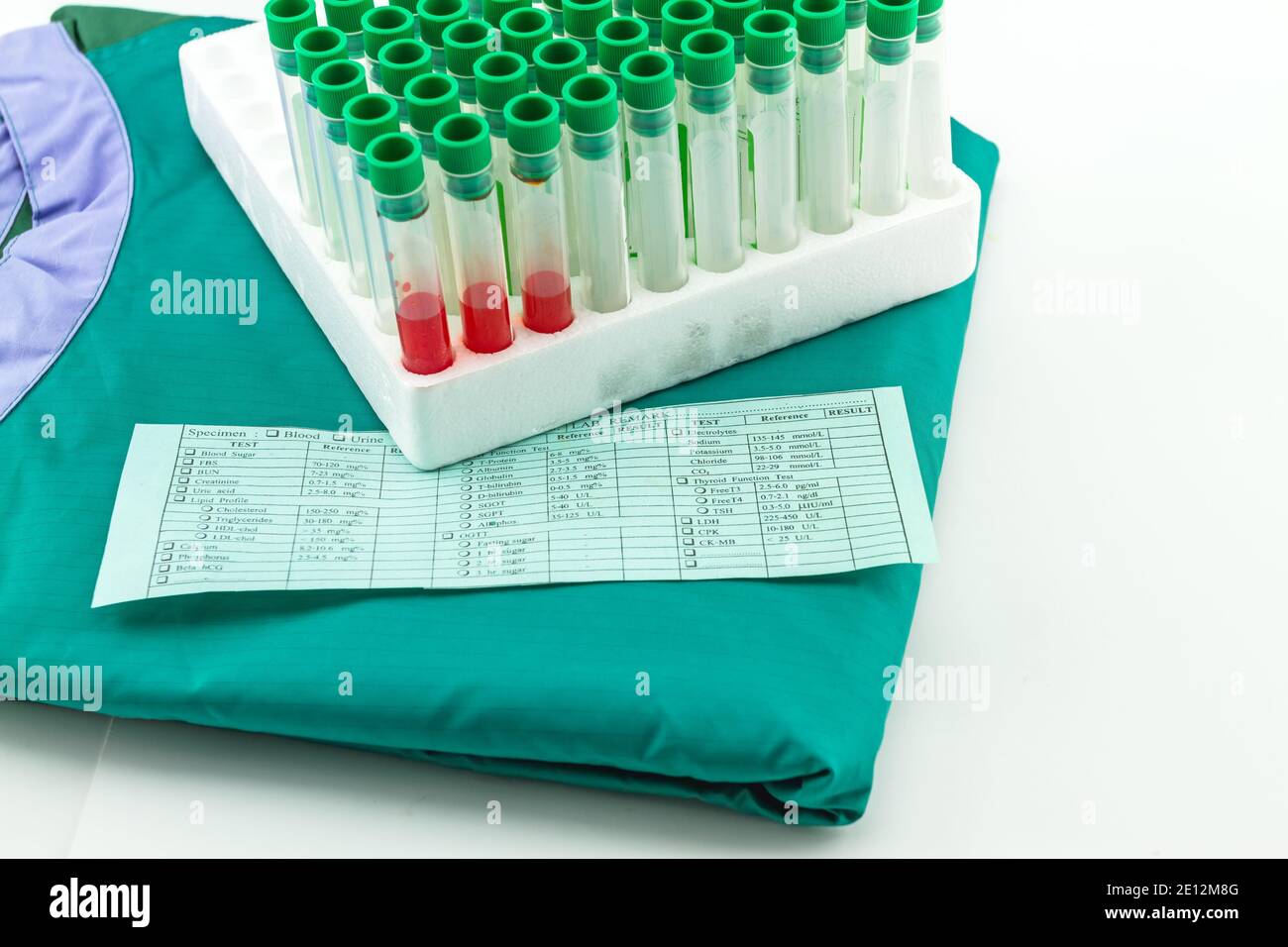 Blood Test Form High Resolution Stock Photography and Images - Alamy