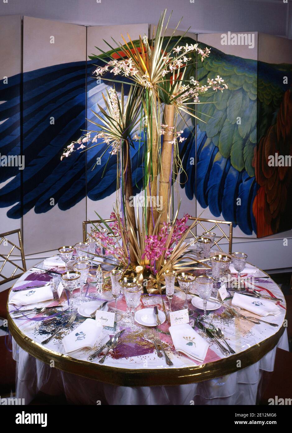 Formal Home interior decoration for a society event Stock Photo - Alamy