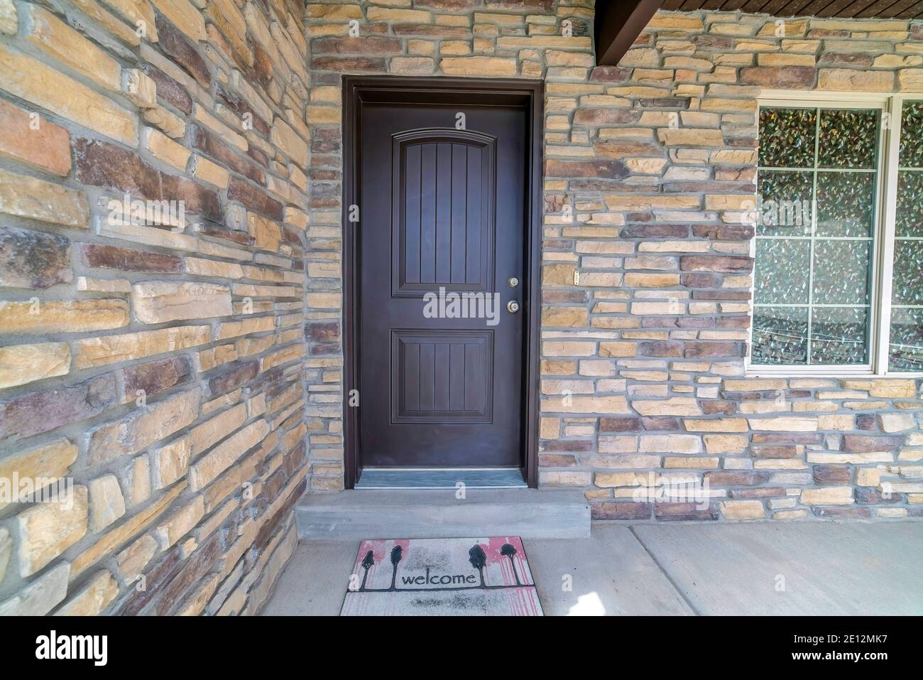 Entry Stone Wall