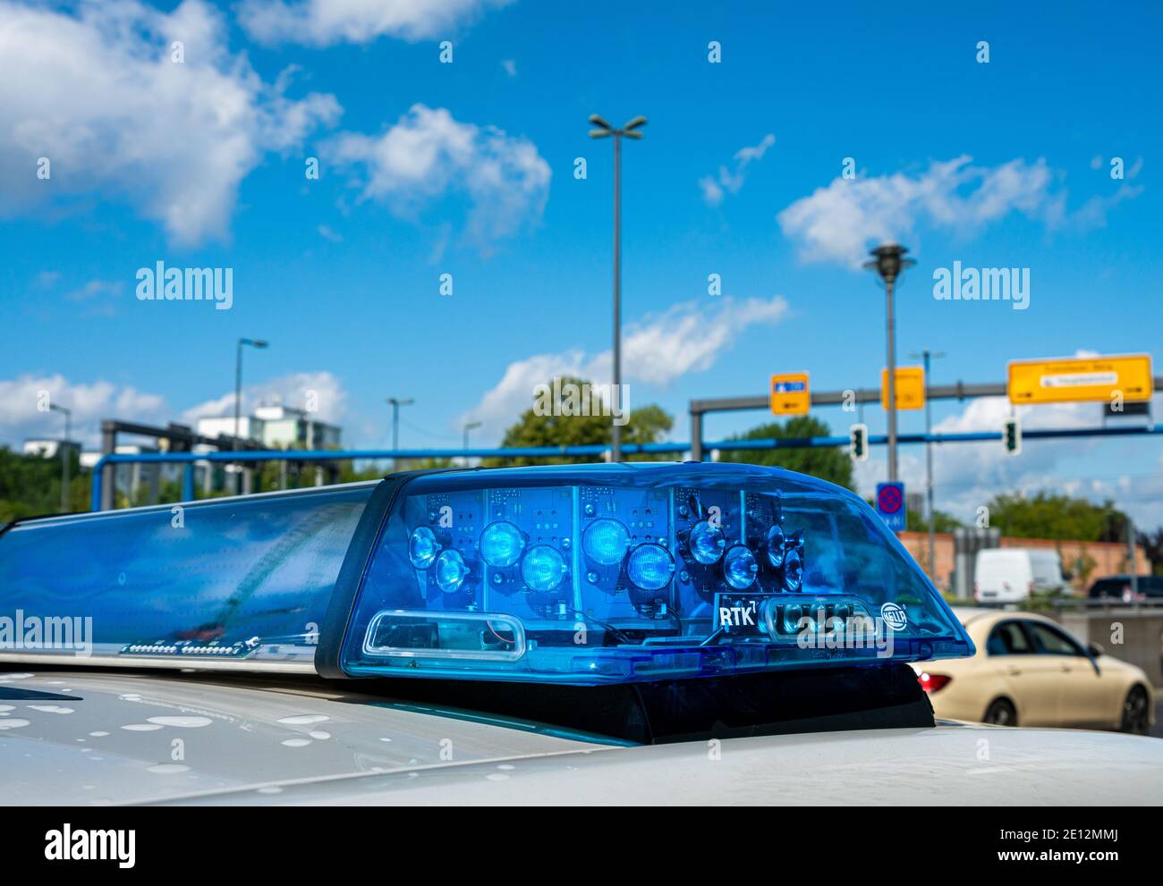 Police light round hi-res stock photography and images - Alamy