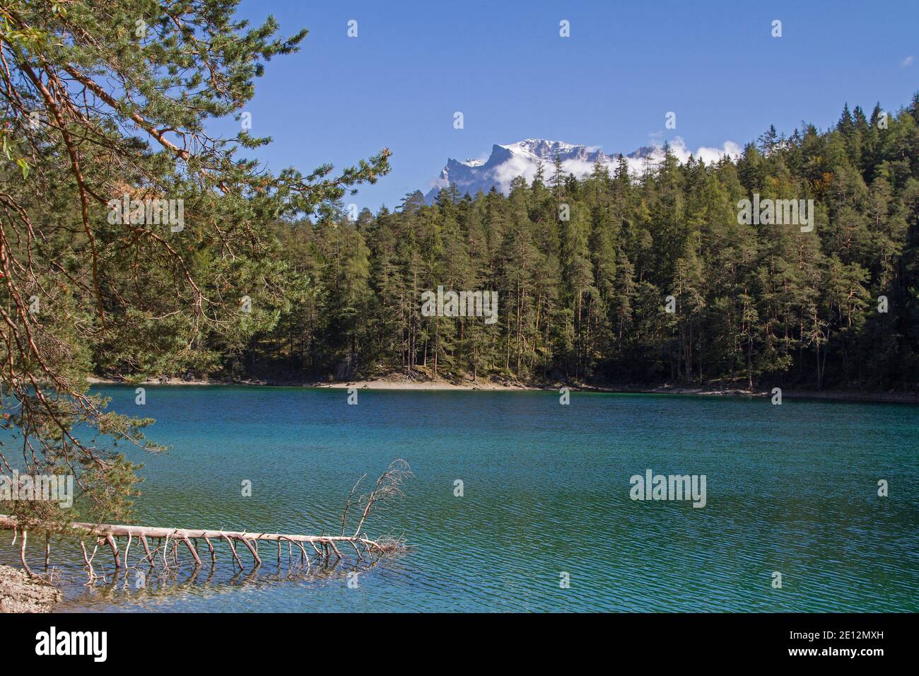 The Blindsee Is A Mountain Lake In The Border Area Of Lechtaler Alps ...