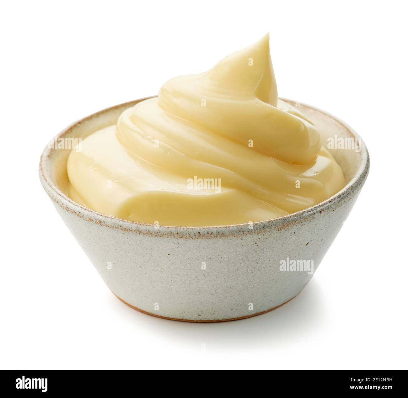bowl of mayonnaise isolated on white background Stock Photo - Alamy