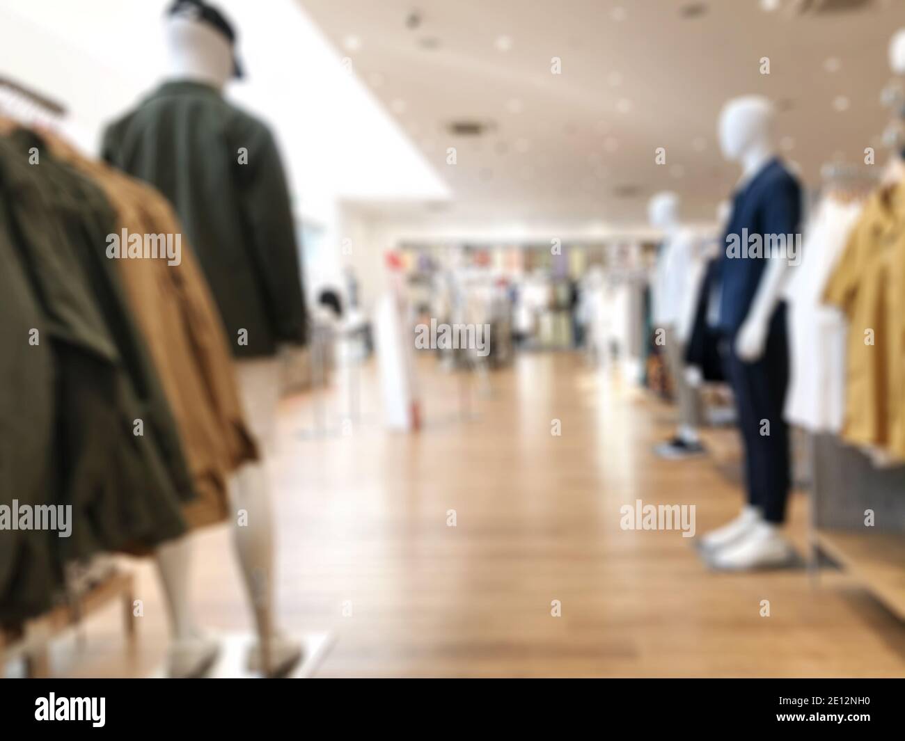 Blur photo for multi brand Men's and Women's clothing store background ...