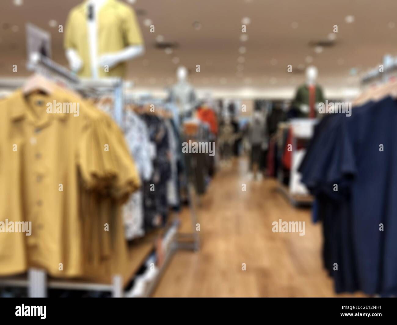 Blur photo for multi brand Men's and Women's clothing store background ...