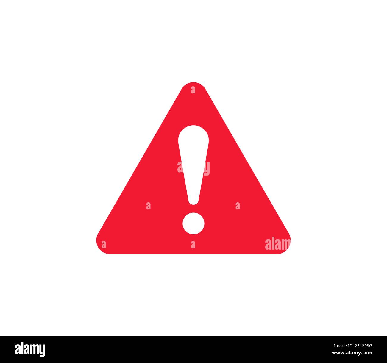 Red triangle exclamation mark Cut Out Stock Images & Pictures - Alamy