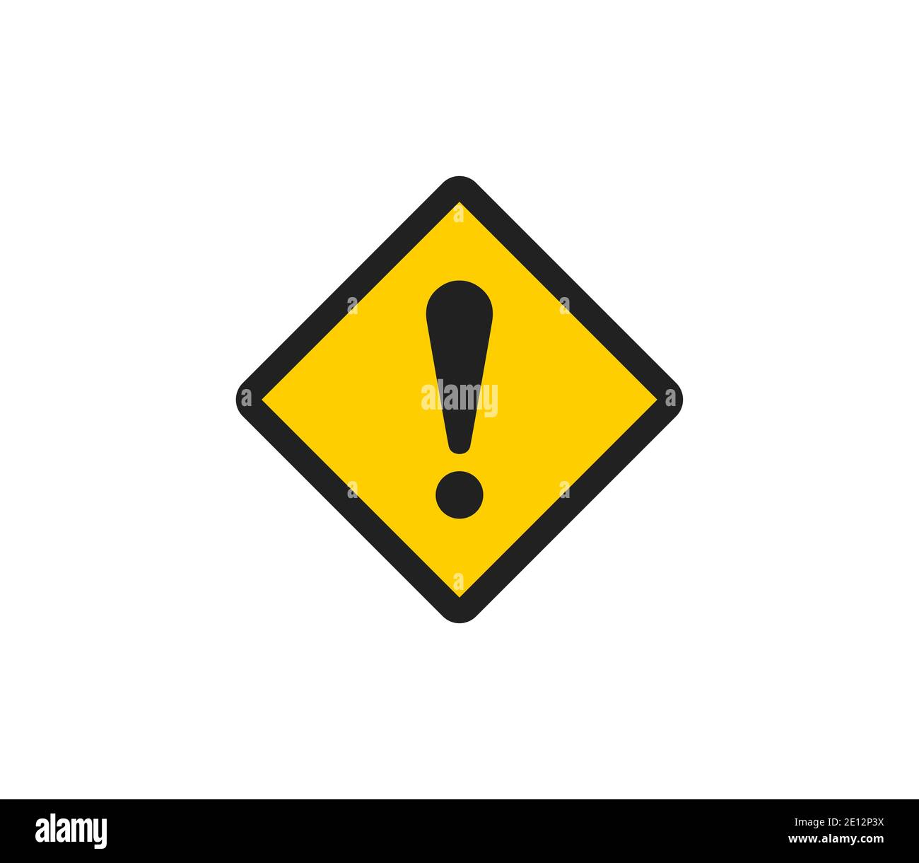 Exclamation Symbol Mark Icon Vector Illustration Stock Photo - Alamy