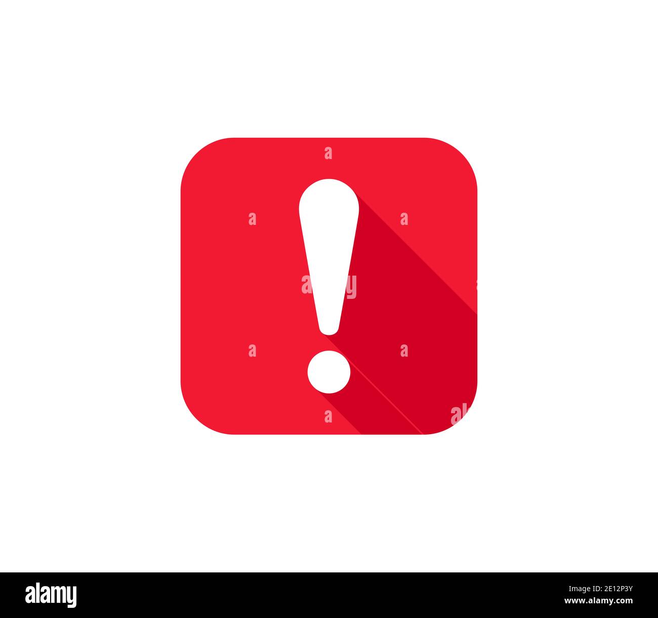 Exclamation Symbol Mark Icon Vector Illustration Stock Photo - Alamy