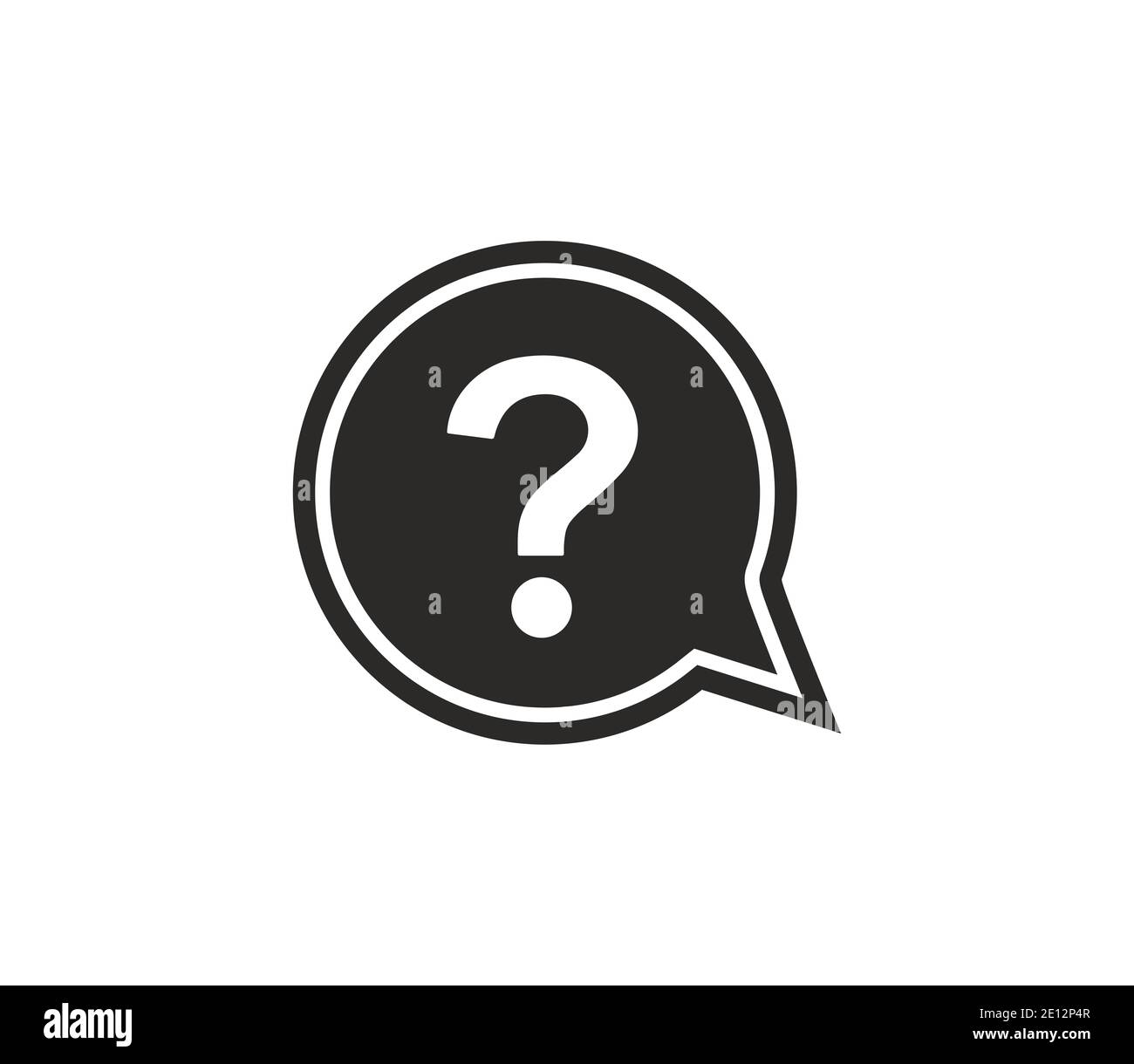 Question Mark Symbol Icon Vector Illustration Stock Photo - Alamy