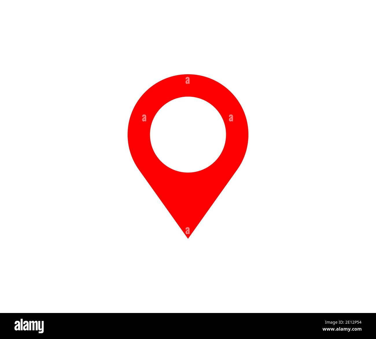 Pin Point Locator Map Icon Vector Illustration Stock Photo - Alamy