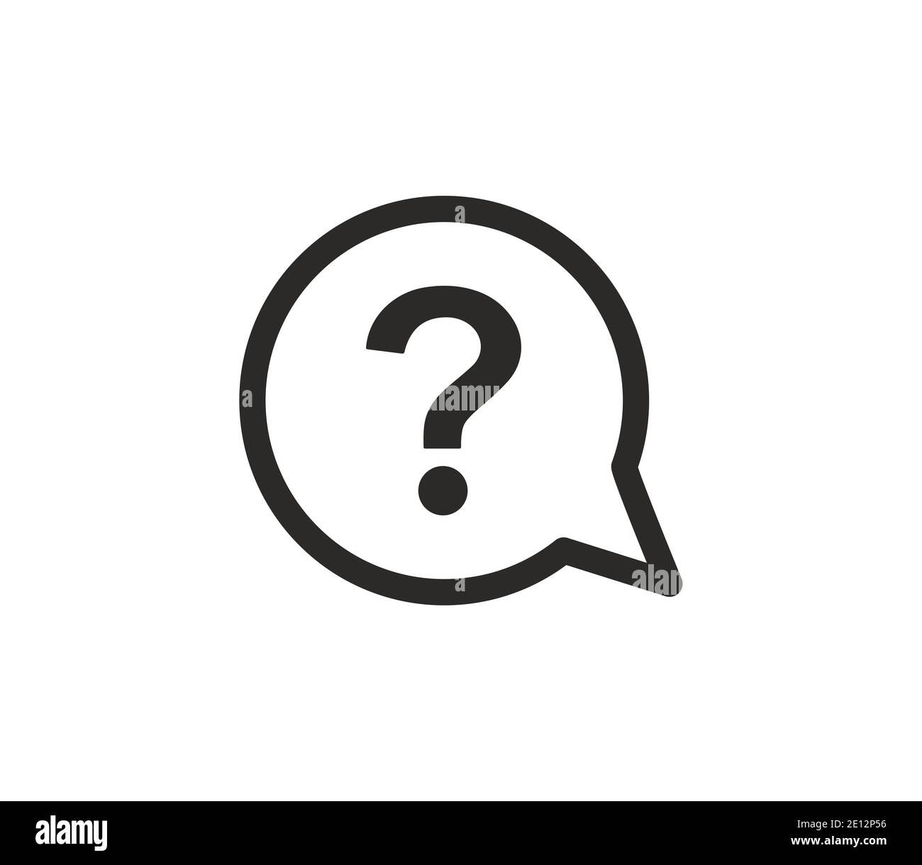 Question Mark Symbol Icon Vector Illustration Stock Photo - Alamy