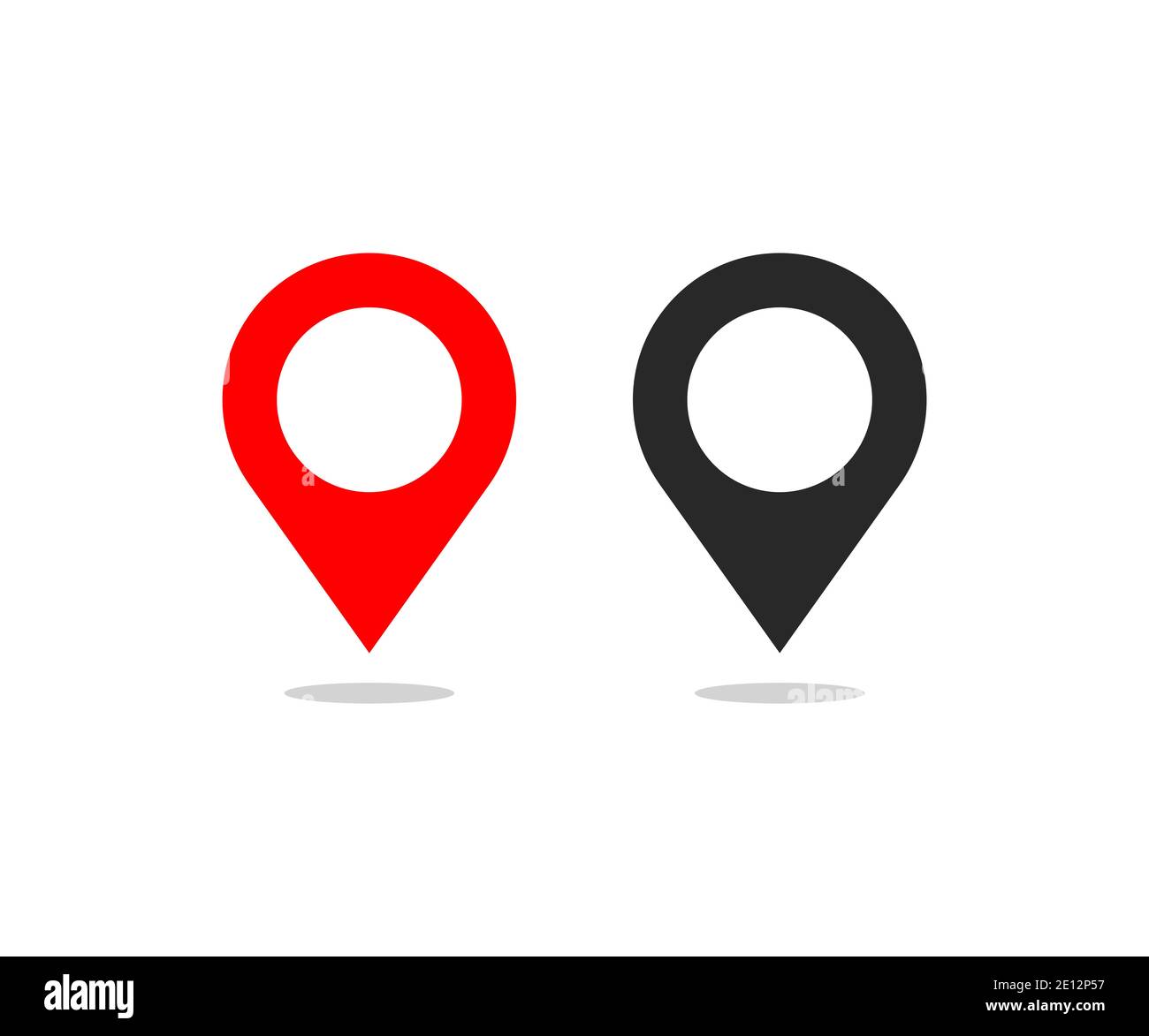 Pin Point Locator Map Icon Vector Illustration Stock Photo - Alamy