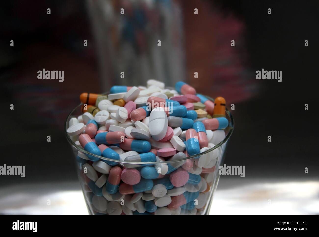 Cocktail Of Pills Stock Photo - Alamy