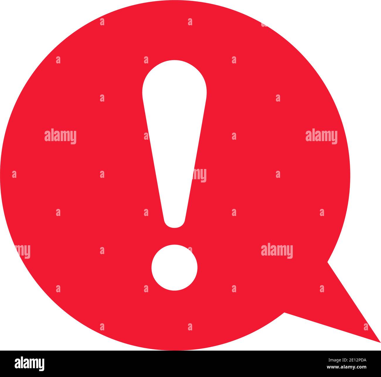 Exclamation Symbol Mark Icon Vector Illustration Stock Vector Image ...