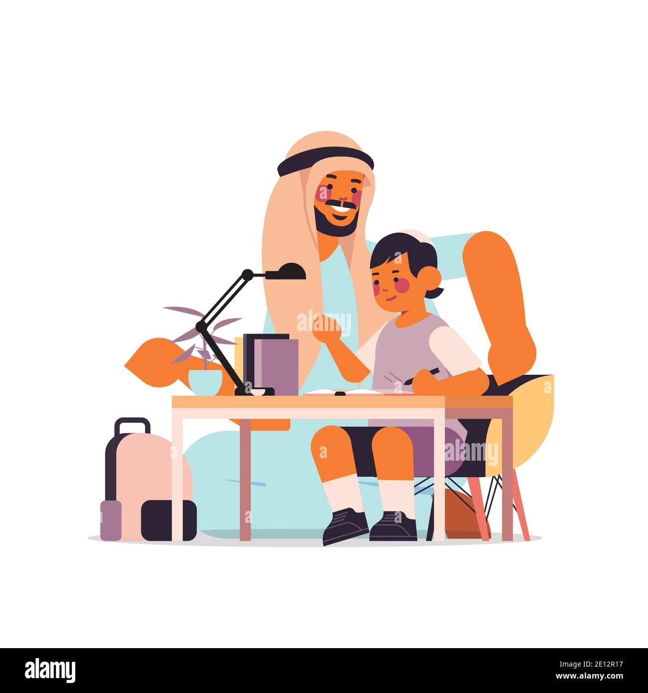 arab father helping son doing homework parenting fatherhood friendly ...