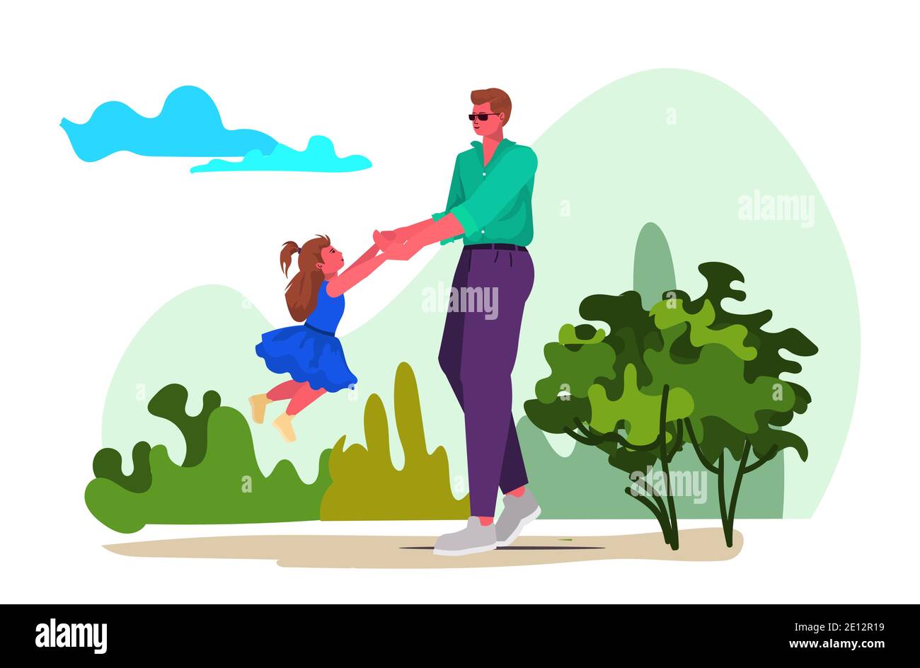Cartoon dancing dad hi-res stock photography and images - Alamy