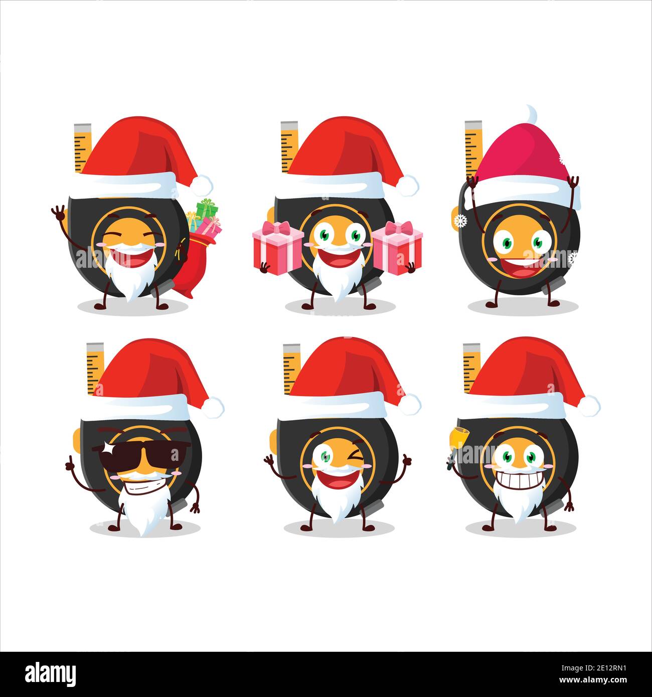 Christmas tape measure Stock Vector Images - Alamy