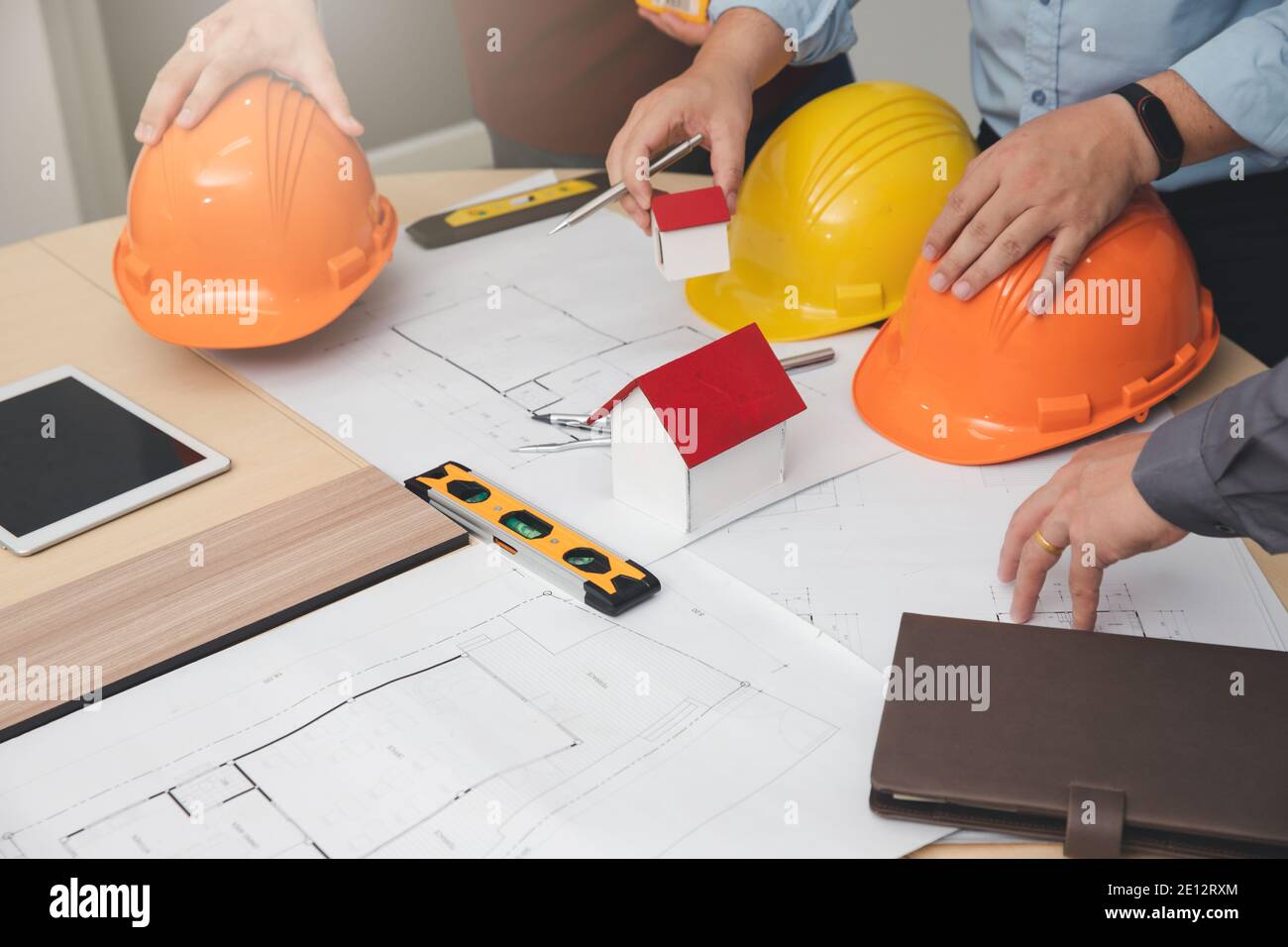 Engineer and Architect concept, Engineer Architects and Interior ...