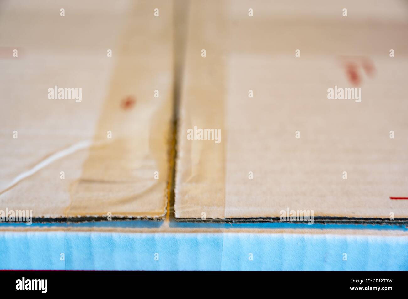 White packaging material for shipping goods Stock Photo - Alamy