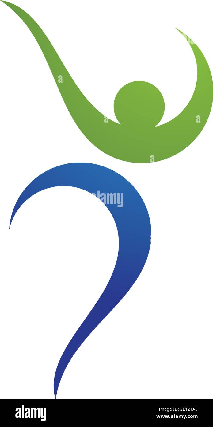 Human character logo sign Health care logo sign. Nature logo sign ...