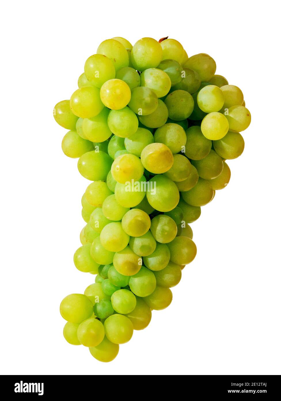 Green Table Grapes Isolated On White Background Stock Photo - Alamy