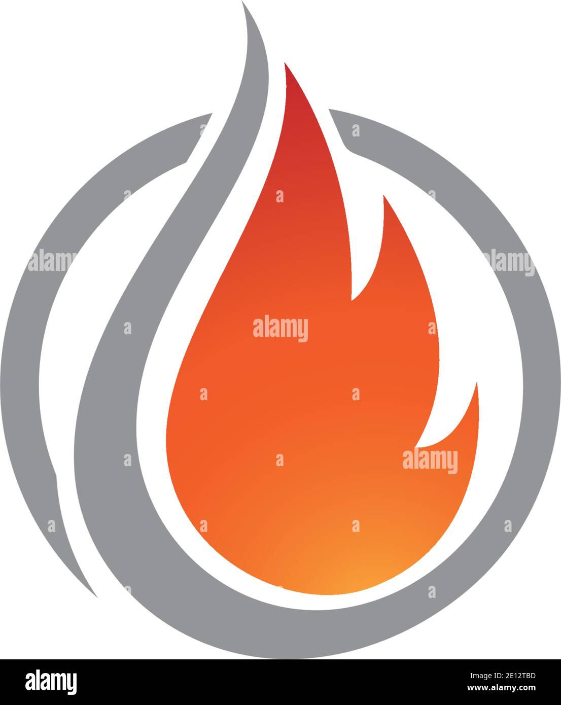 Fire flame Logo Template vector icon Oil, gas and energy logo concept ...
