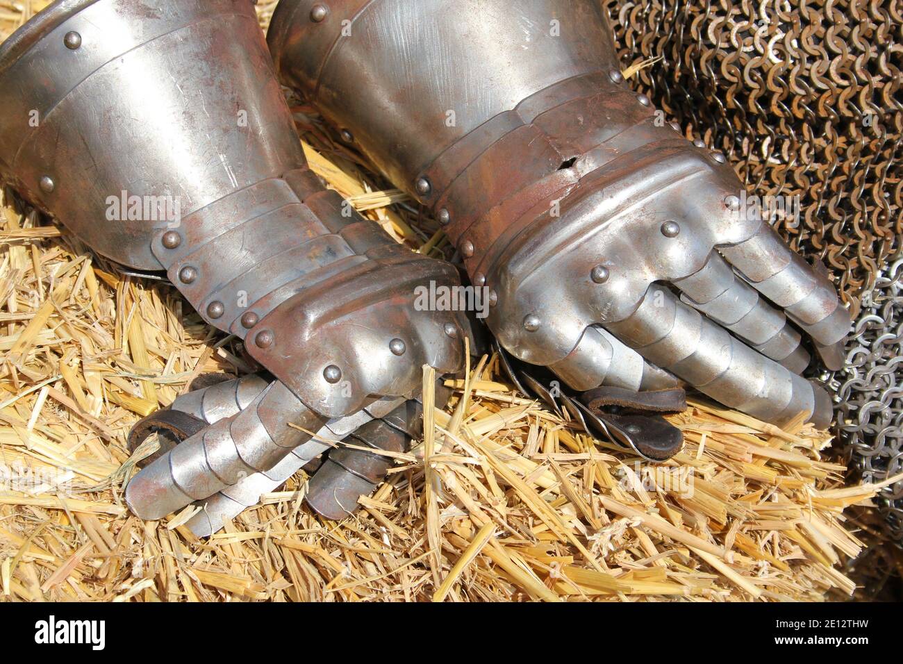 Equipment For Knights Hand And Finger Protection Stock Photo - Alamy