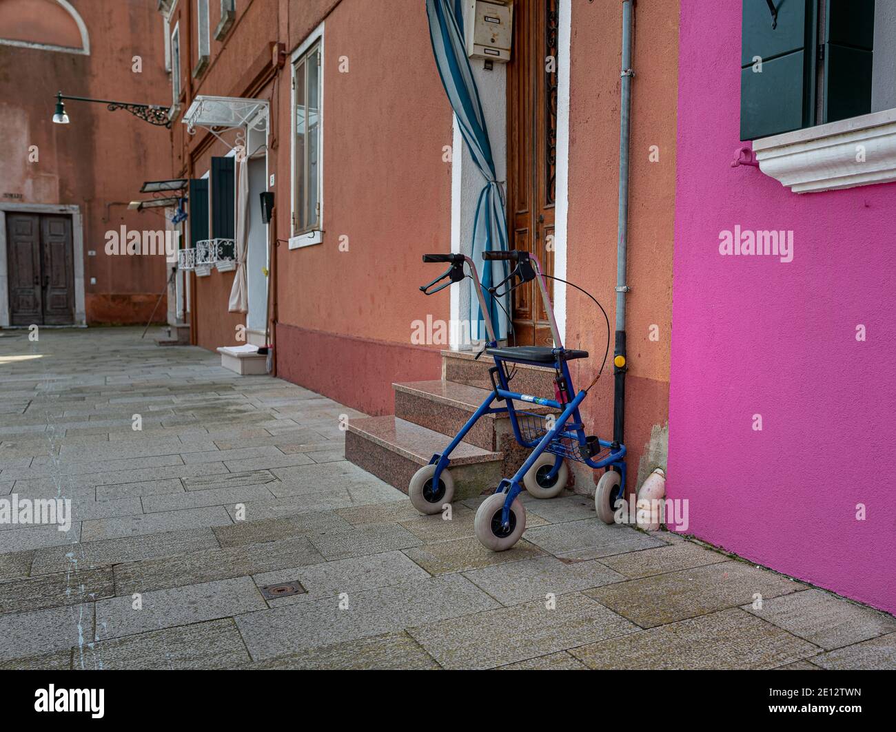 Elderly walker stairs hi-res stock photography and images - Alamy