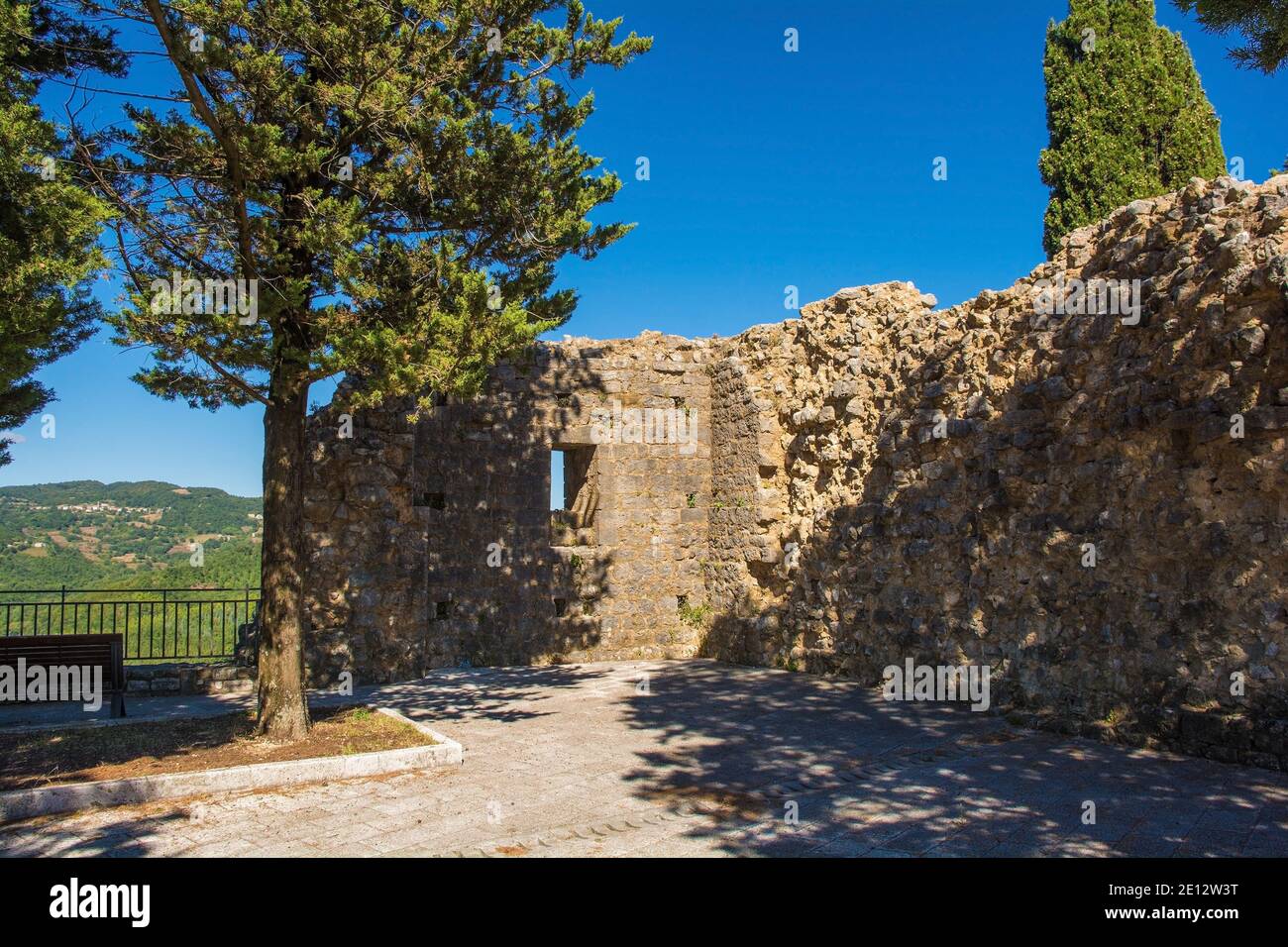 The remains of remains of Rocca Aldobrandesca, a 9th century fort in ...