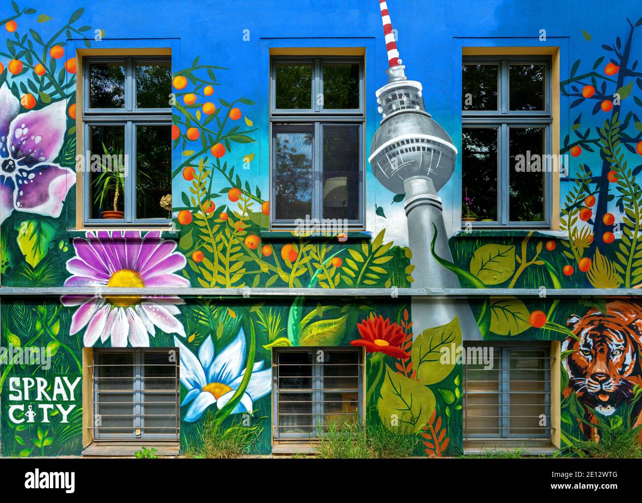 Colorful House Facade In Berlin Stock Photo - Alamy