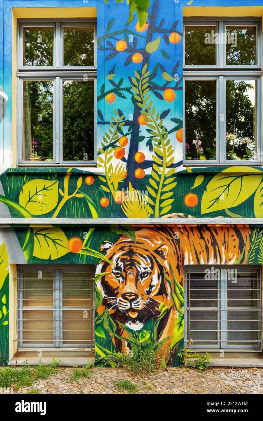 Colorful House Facade In Berlin Stock Photo - Alamy