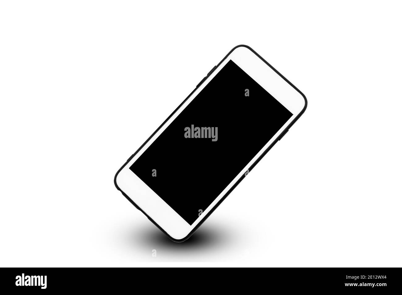 Mobile smart phone on white background technology Stock Photo - Alamy