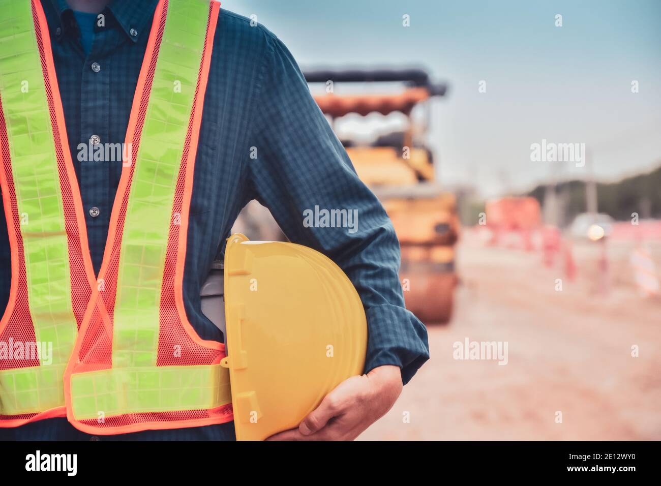 Close up hand holding helmet hard hat Engineering concept, Worker ...