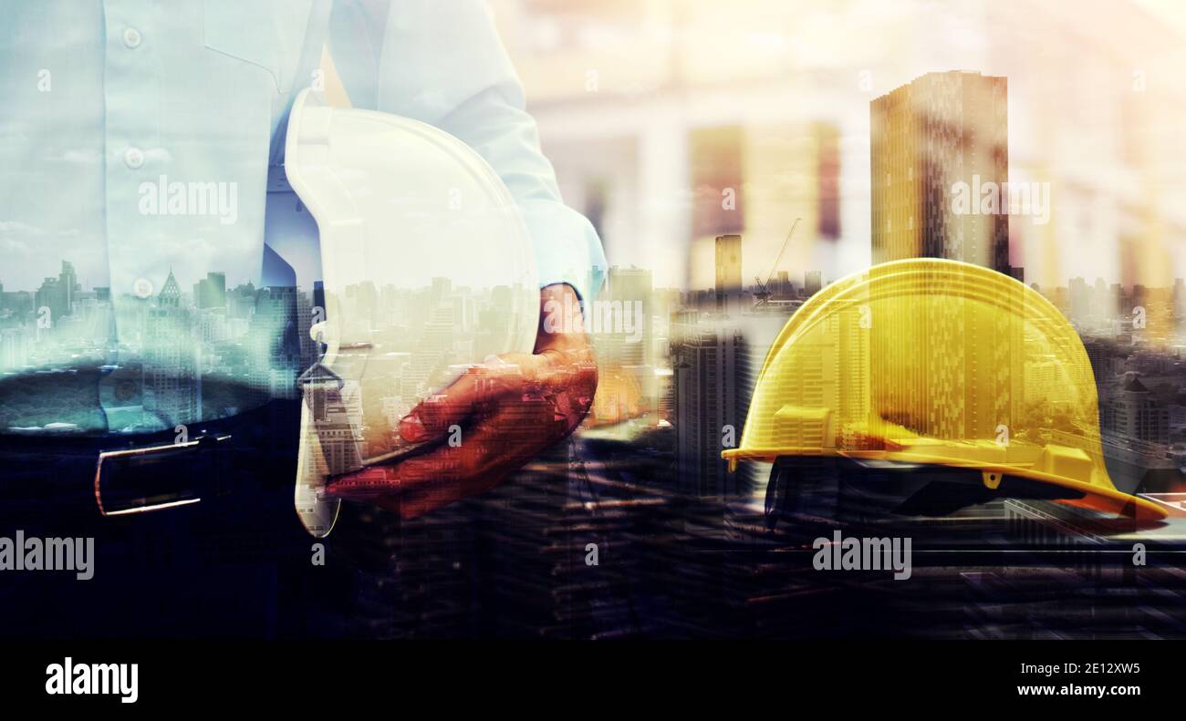 Engineering hold safety hard hat work building construction,Project ...