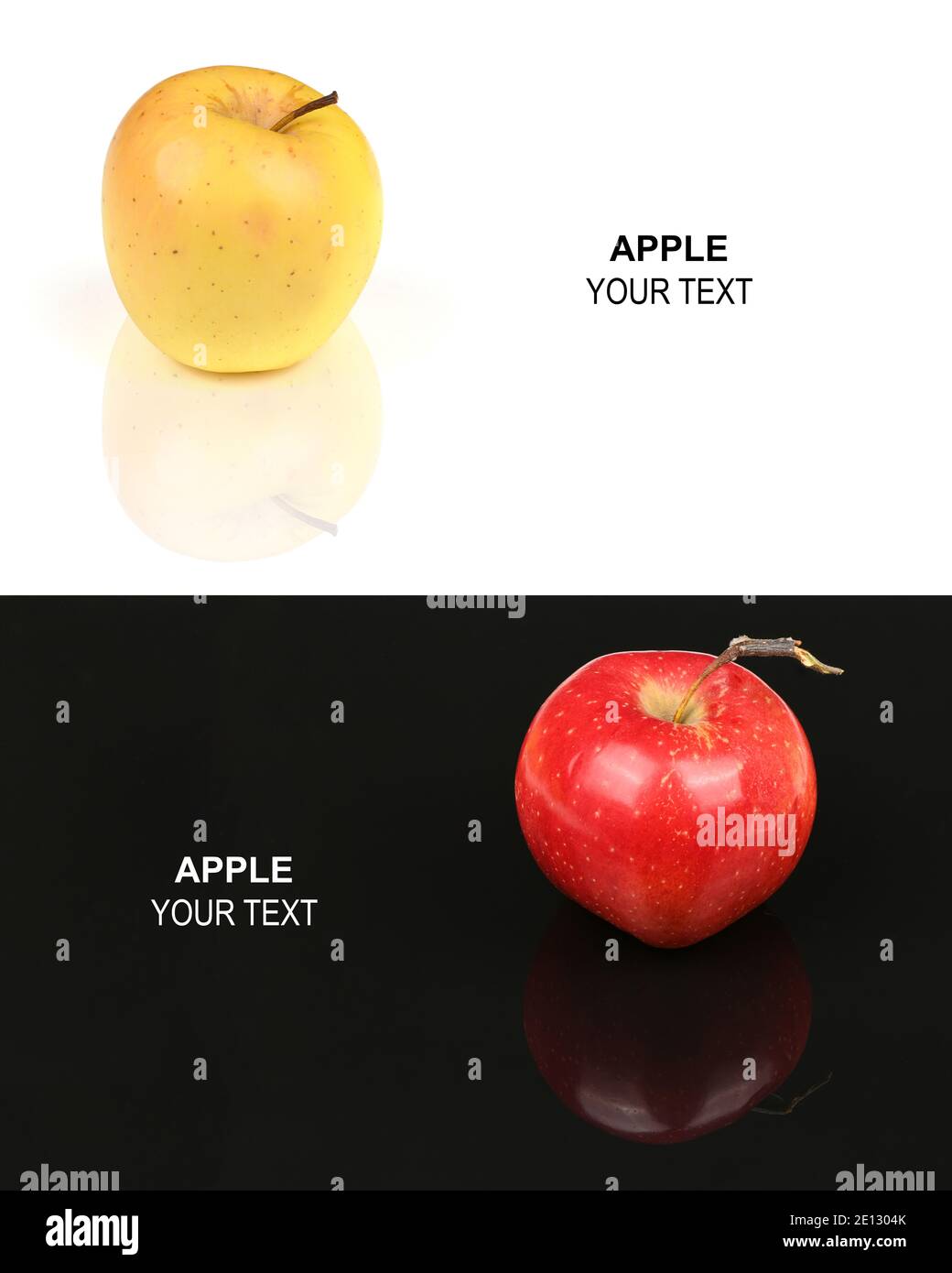 Creative layout made of yellow apple. Food concept. High resolution ...