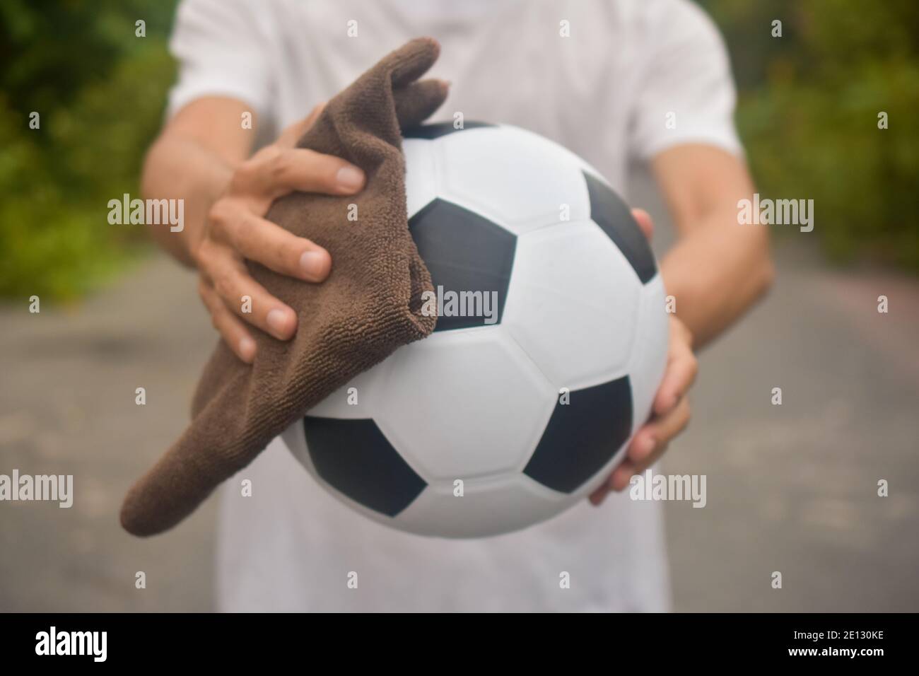 Cleaning football hi-res stock photography and images - Alamy