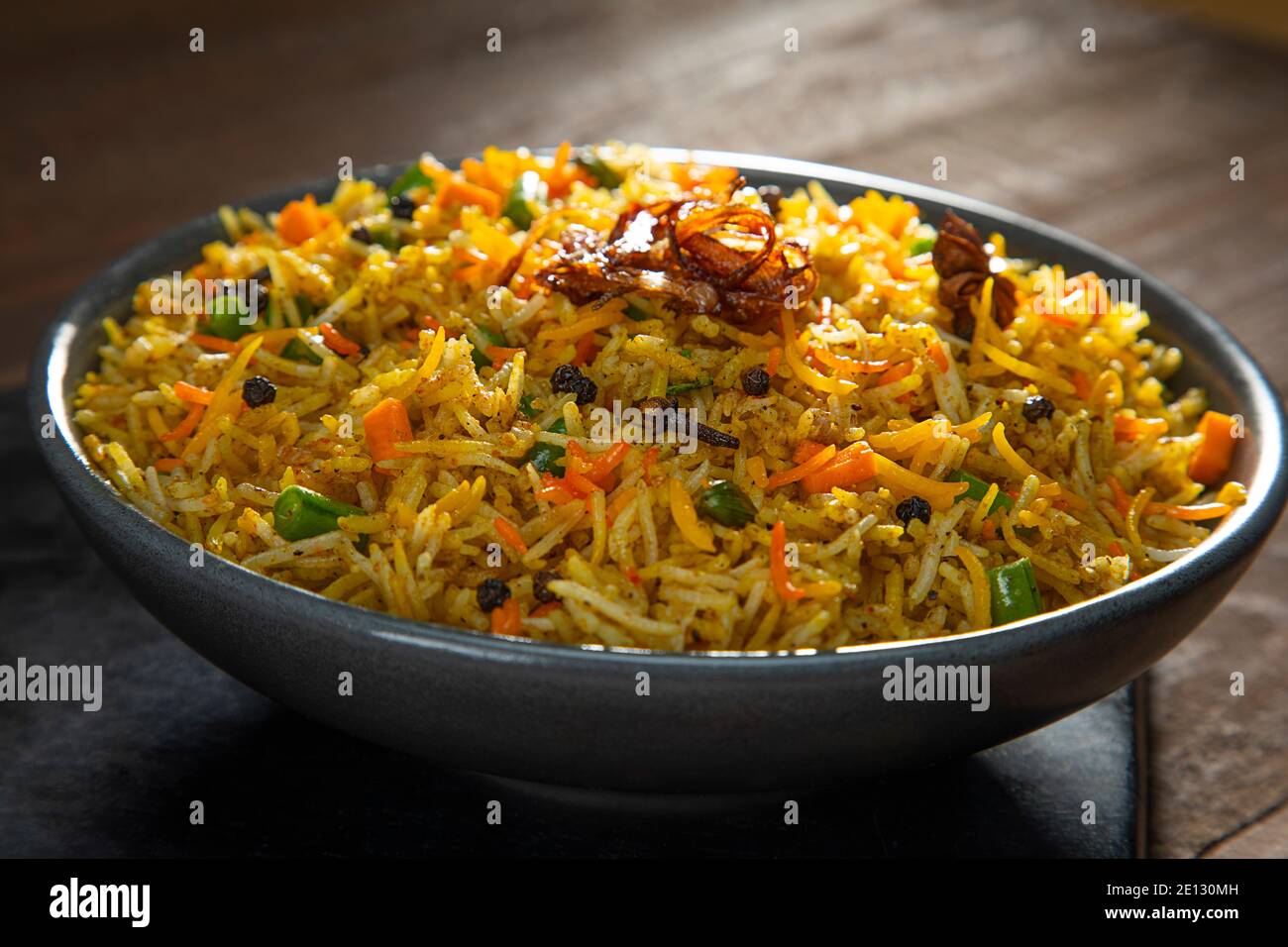 Pulao an Indian traditional dish made with rice and vegetables Stock ...