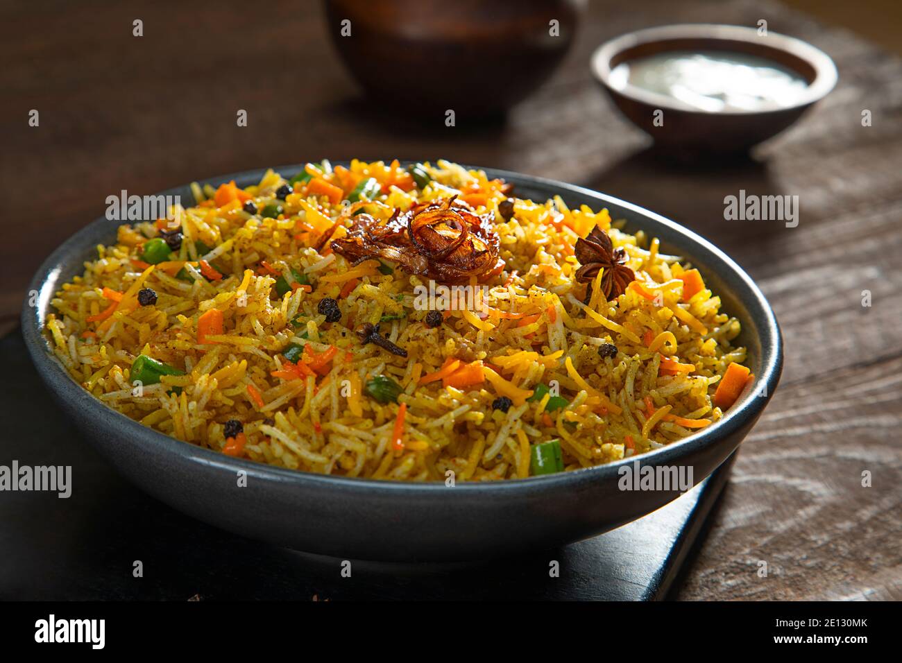 Pulao an Indian traditional dish made with rice and vegetables Stock ...