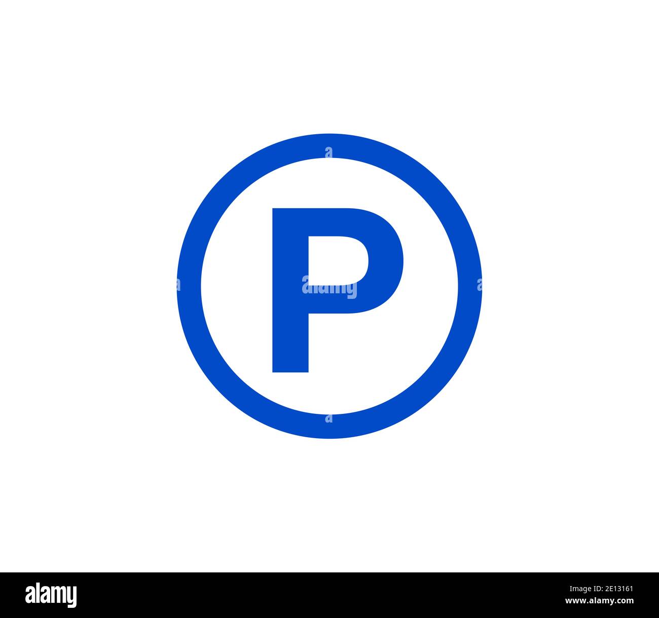 Parking Sign Street Road Transportation Symbol Icon Stock Photo - Alamy
