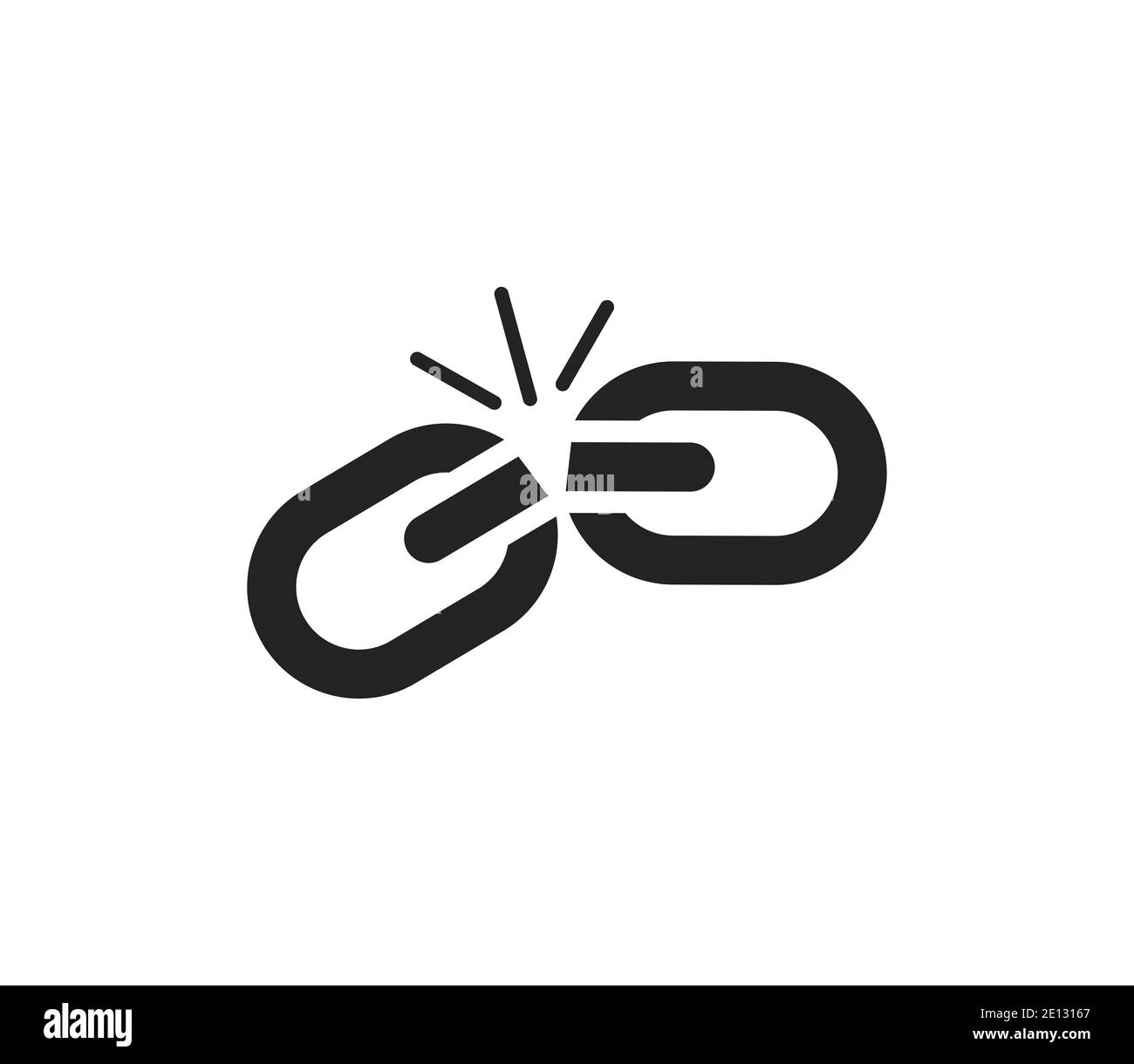 Icon chain link symbol connection hi-res stock photography and images ...