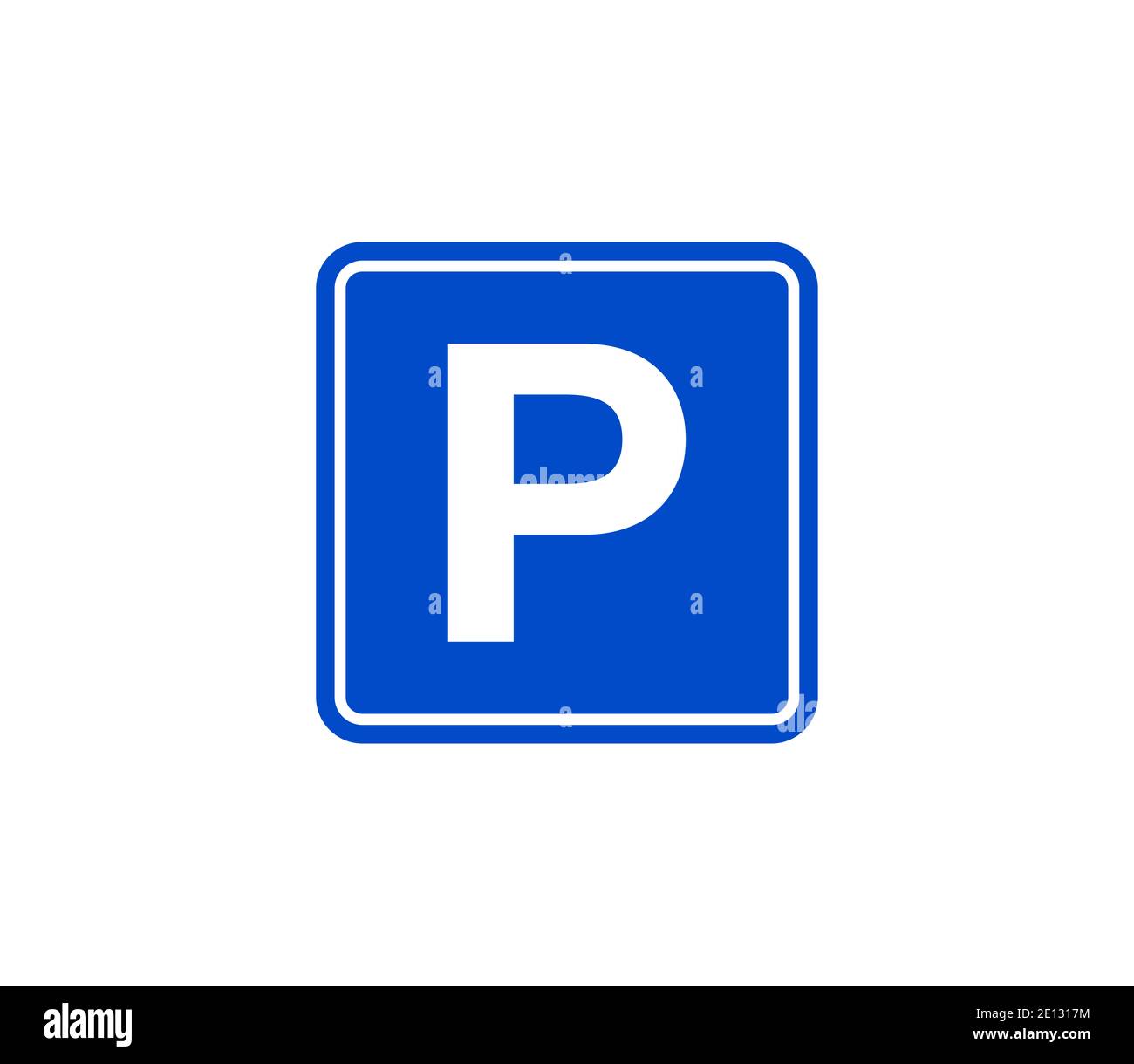 Parking Sign Street Road Transportation Symbol Icon Stock Photo - Alamy