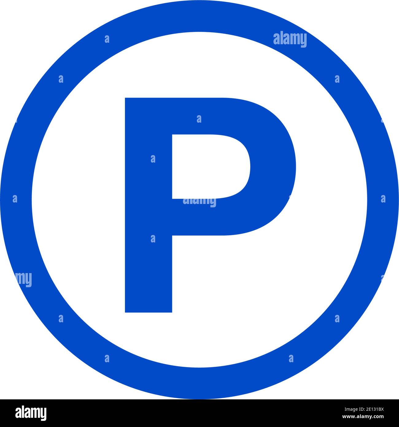 Parking Sign Street Road Transportation Symbol Icon Stock Vector Image ...