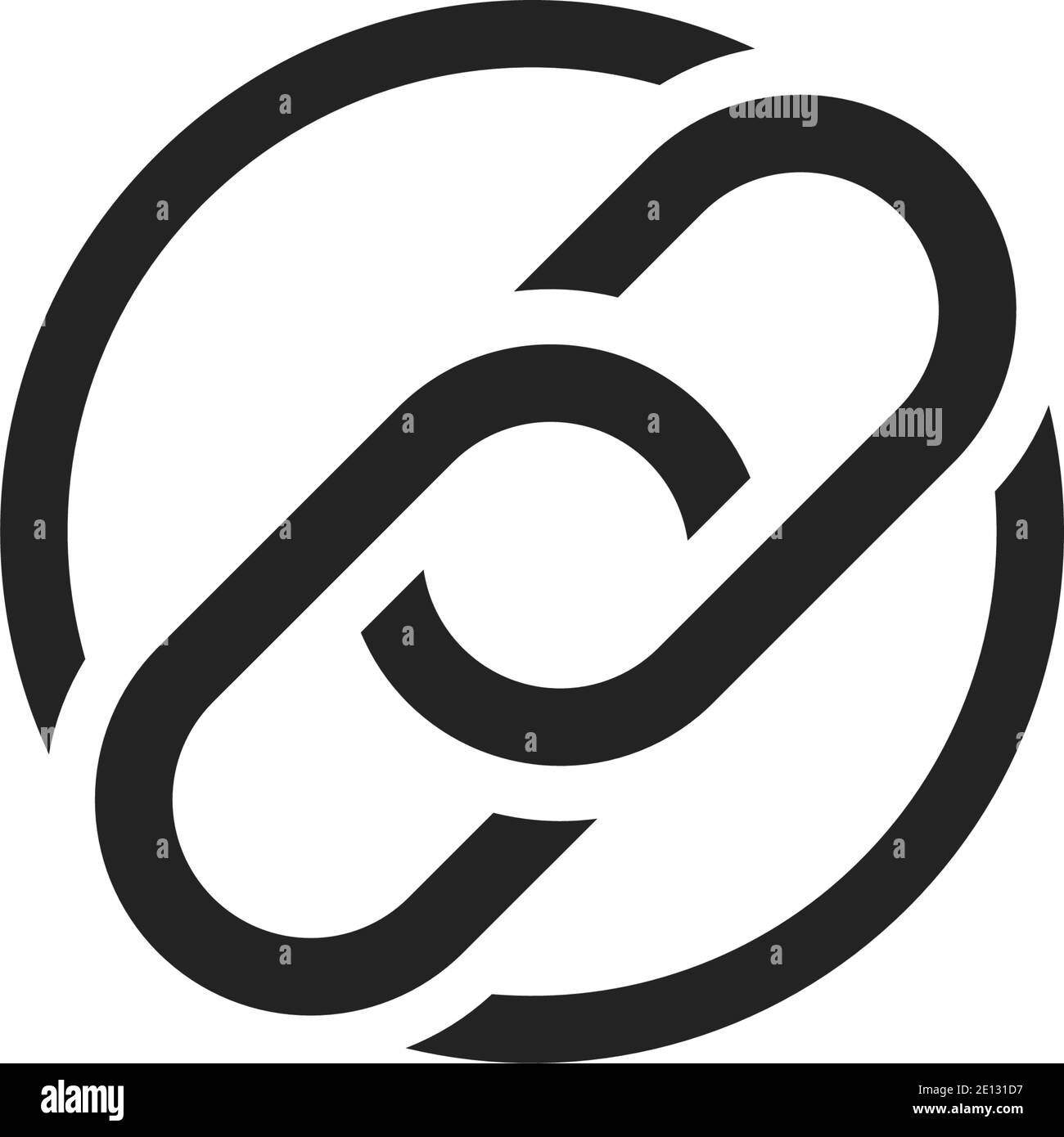 Chain Link Icon Vector Illustration Stock Vector Image & Art - Alamy