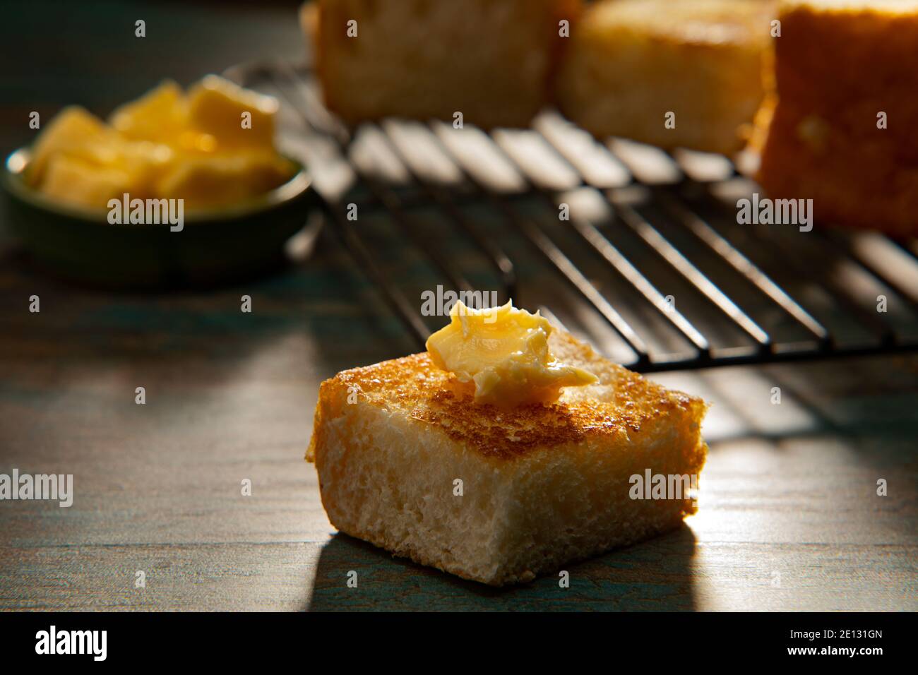 Topped with butter hi-res stock photography and images - Alamy