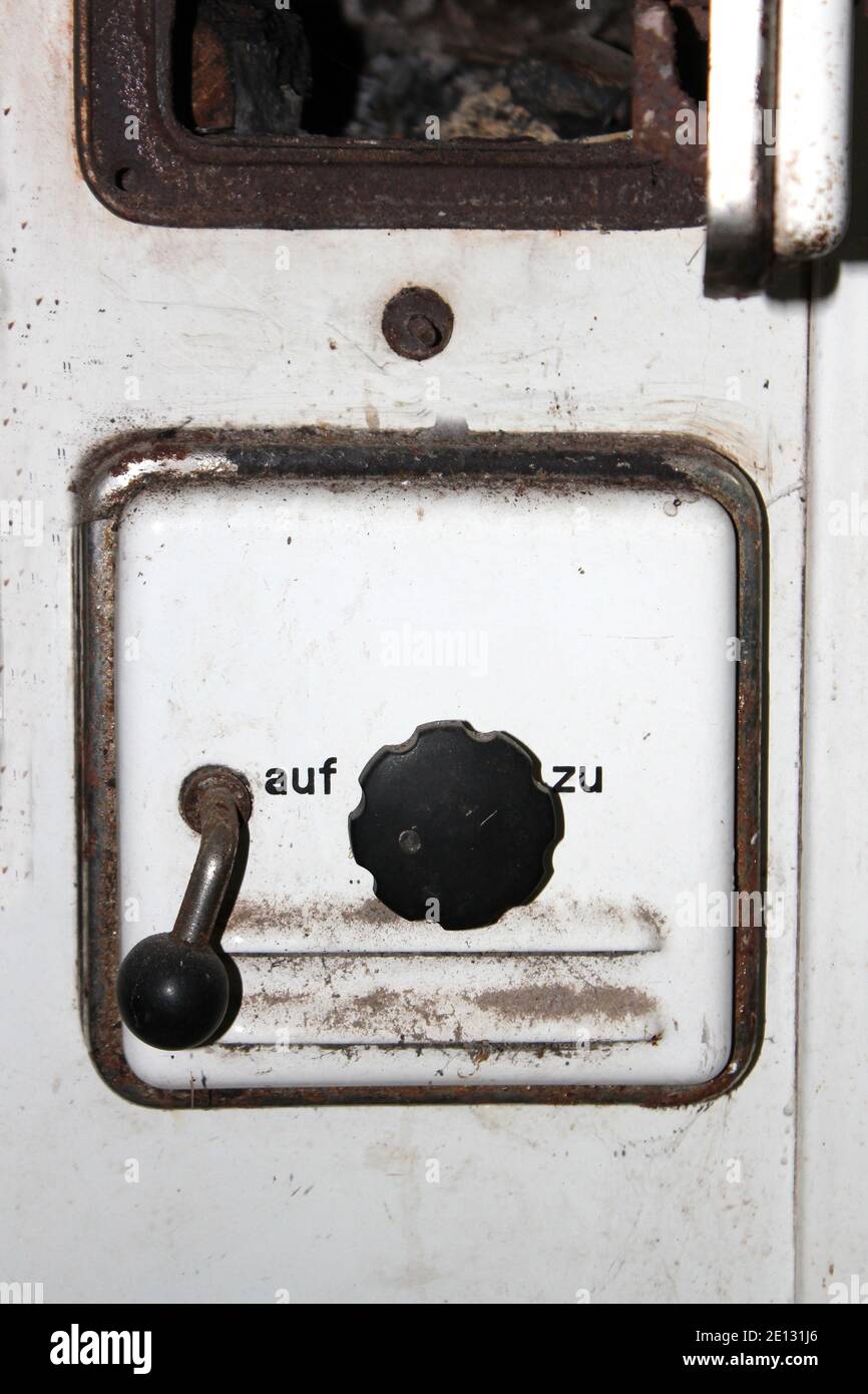 Heating In An Old House Stock Photo - Alamy