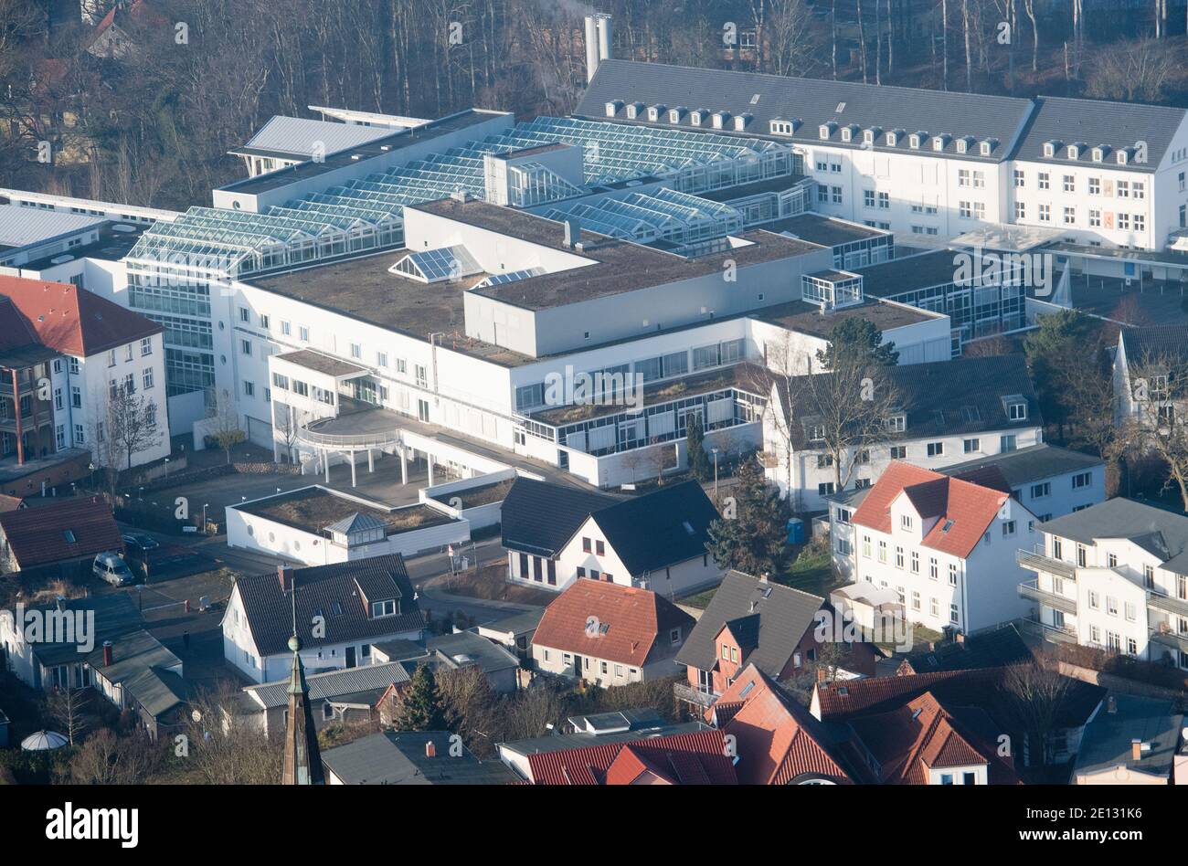 Bergen, Germany. 19th Dec, 2020. View of the hospital of the city of ...
