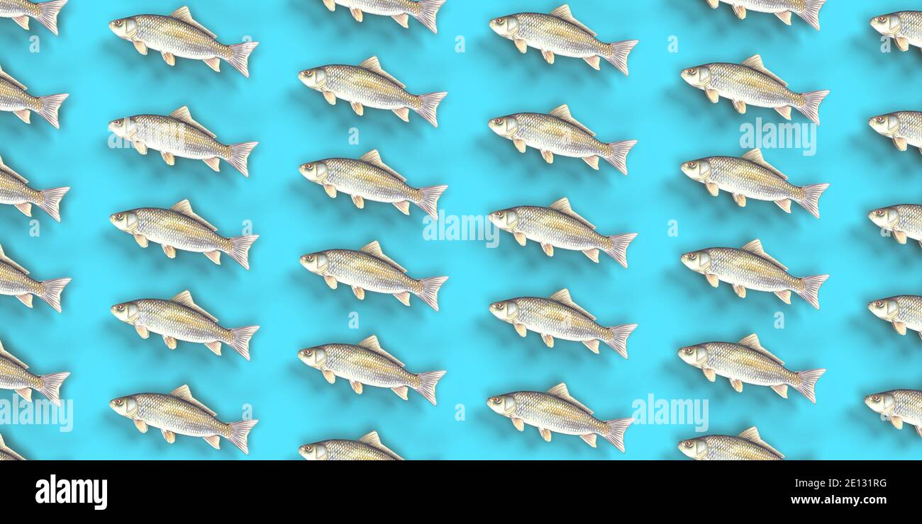 Repeating pattern fish hi-res stock photography and images - Alamy