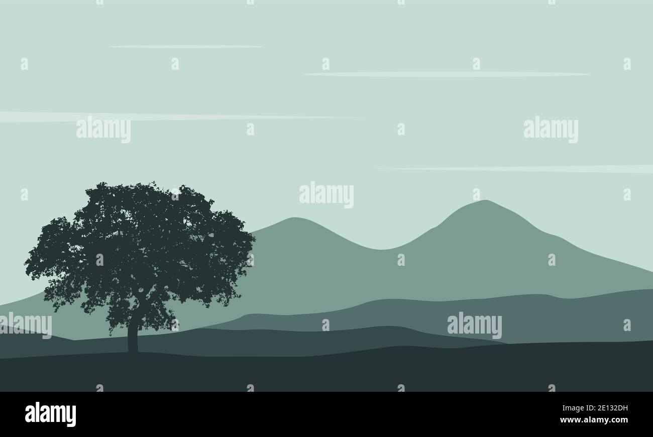 Tree line edge forest Stock Vector Images - Alamy
