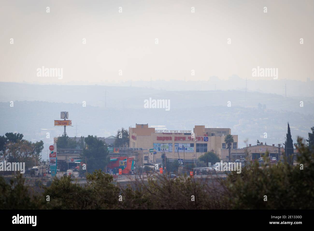 22-12-2020. gush etzion, israel. The mall at Gush Etzion Junction Stock ...